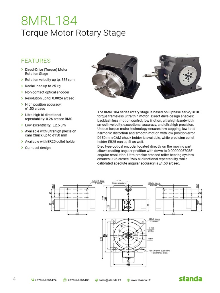 Direct Drive Rotation Stages 2022 - Removed | PDF