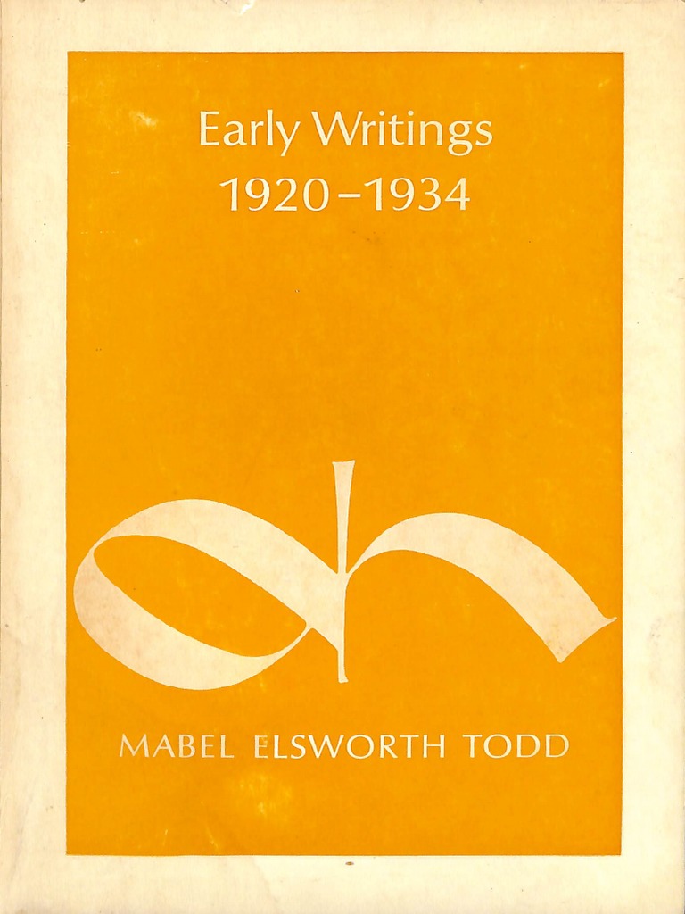 Mabel Elsworth Todd - Early Writings, 1920-1934-Dance Horizons (1977 ...