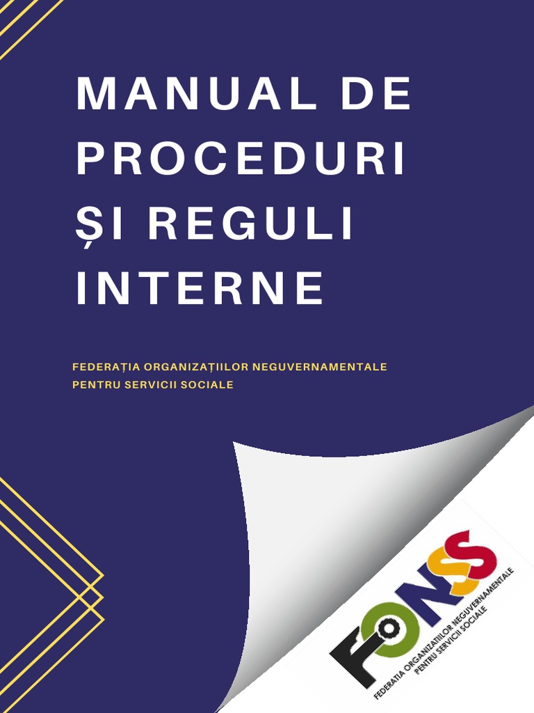Manual de Proceduri Si Reguli Interne 1 | PDF