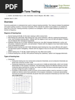 Sample Blank Audiogram | PDF | Audiology | Otorhinolaryngology