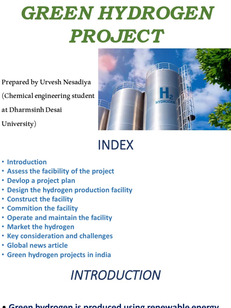Green Hydrogen Project | PDF