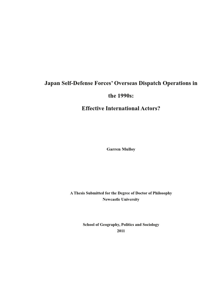 Efficiency and Challenges of Japan's Self-Defense Forces in Cambodia ...