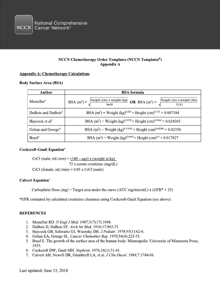 Chemo Calculations | PDF