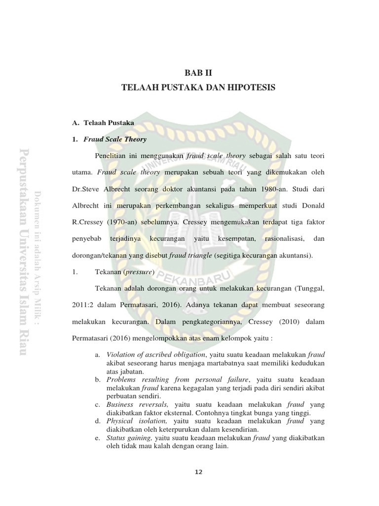 Fraud Scale Theory | PDF