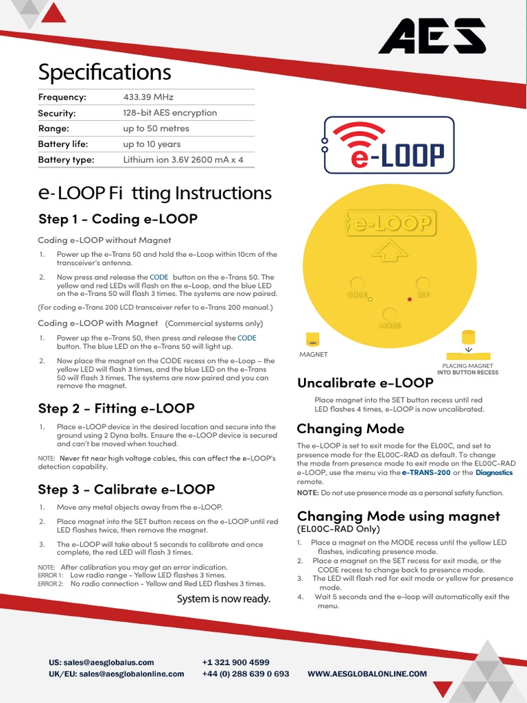 E-LOOP COMMERCIAL INSTRUCTIONS 2023 v2 | PDF