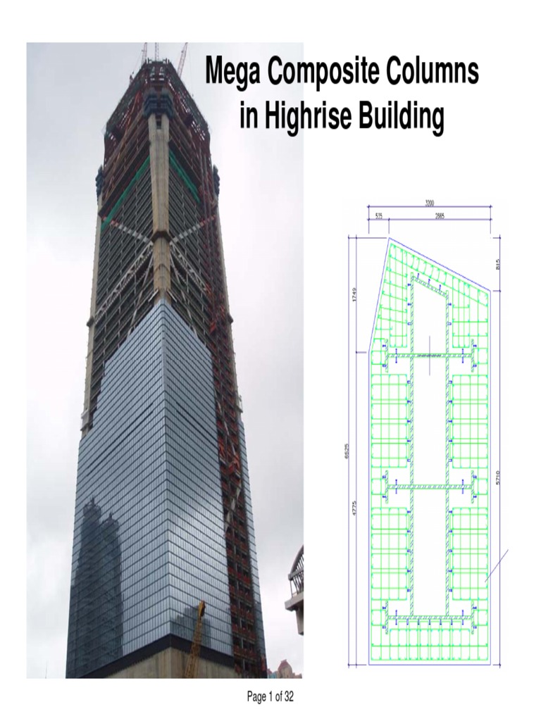 Mega Composite Columns in Highrises | PDF | Buckling | Column