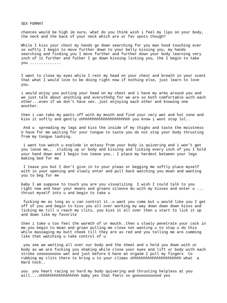 Sex Format 2 Pdf