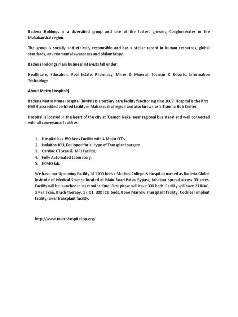 Baderia Holdings: Diverse Growth & Care | PDF