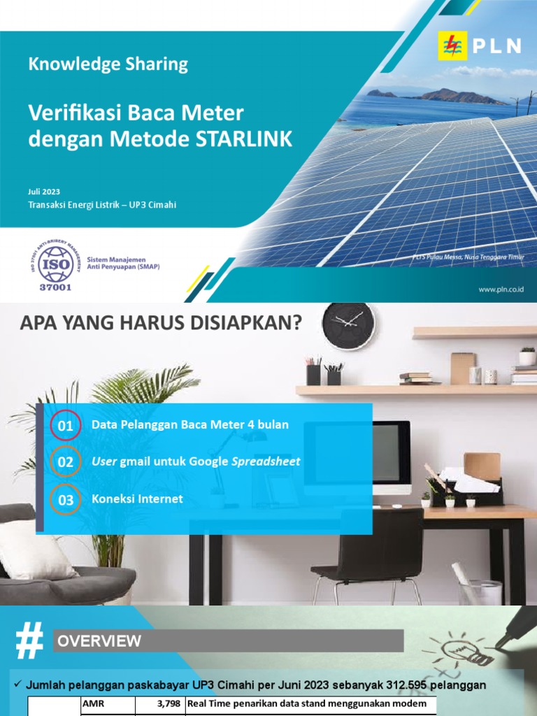 Verifikasi Baca Meter dengan STARLINK | PDF