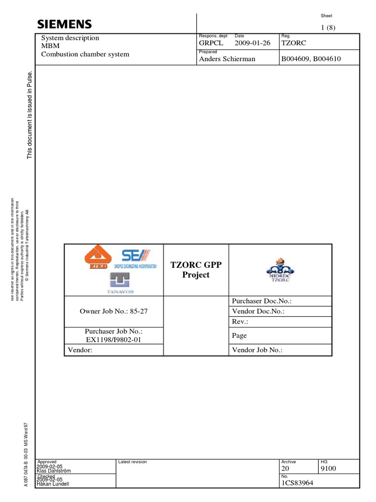 System Description MBM | PDF