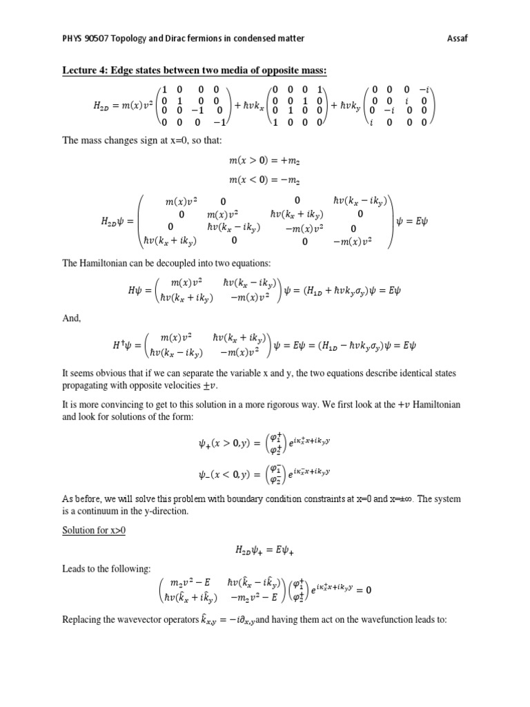 Lecture 4 | PDF | Physical Sciences | Linear Algebra