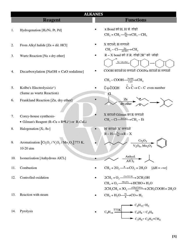 Hydrocarbon To Amines Short Notes | PDF | Physical Sciences | Physical ...