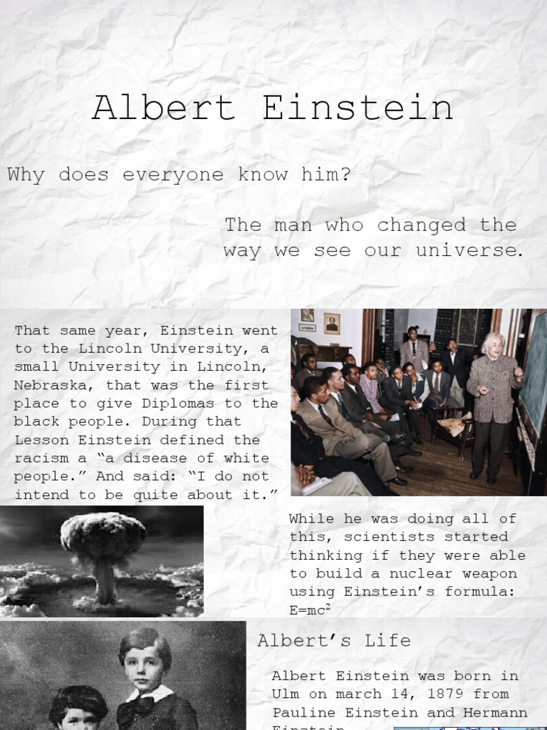 Albert Einstein - Inglese | PDF