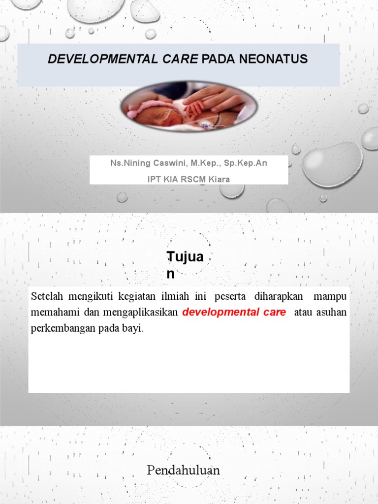 Developmental Care Pada Neonatus | PDF