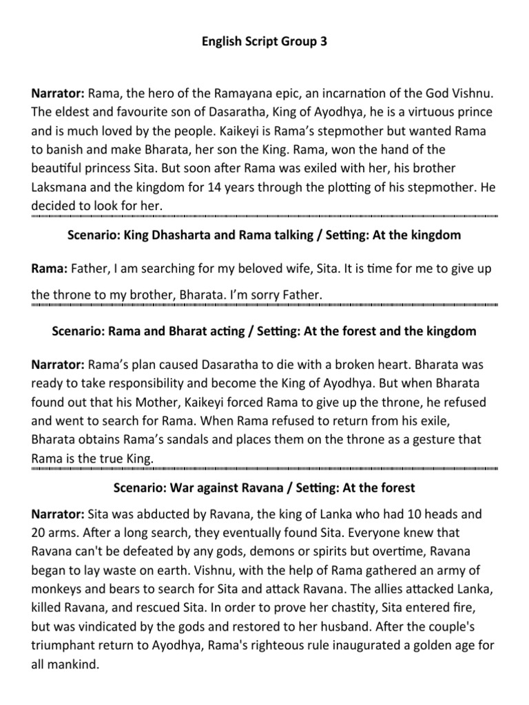 English Script Group 3 | PDF