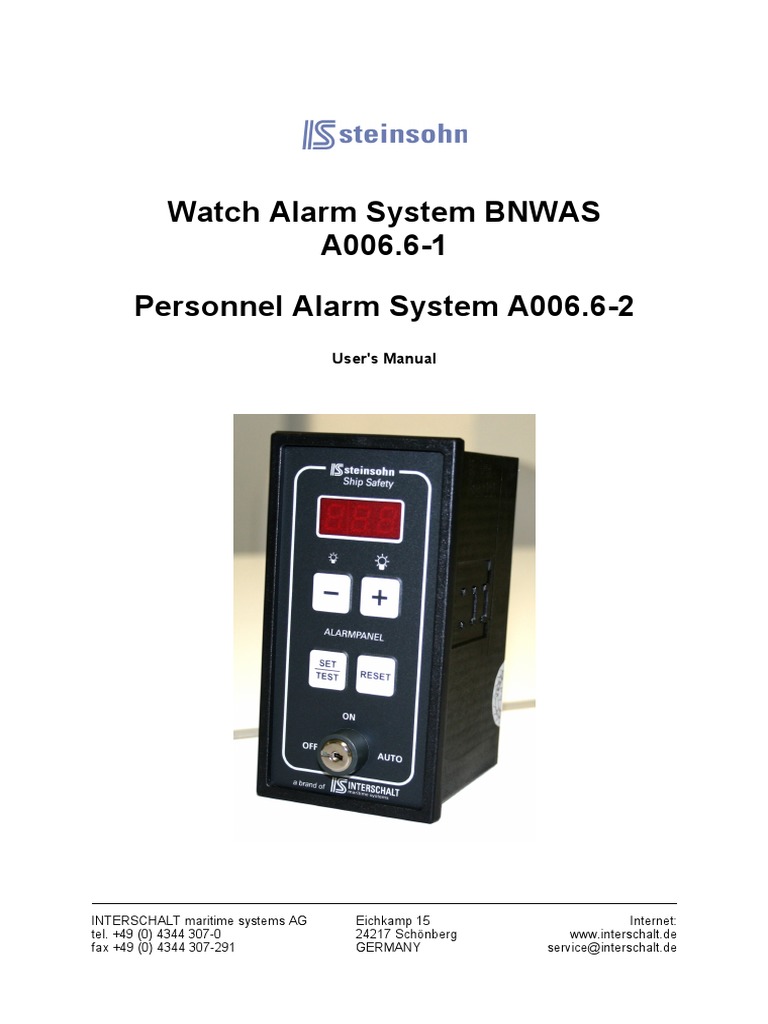 A006.6 - 1 - 005-BNWAS - User's Manual | PDF | Relay | Power Supply