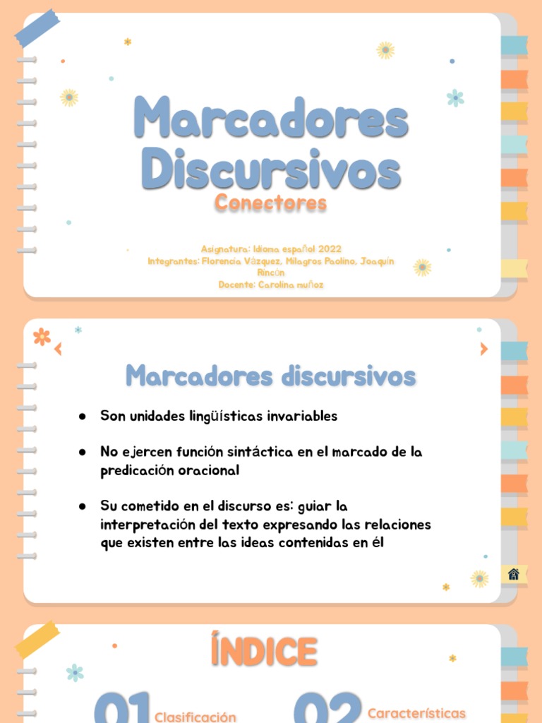 Marcadores Discursivos-Conectores | PDF | Oración (Lingüística) | Sintaxis