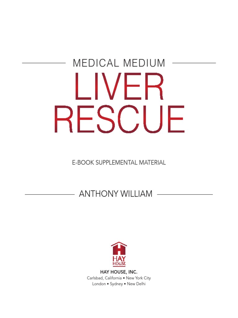 Medical Medium Liver Rescue Supplemental Material Ebook | PDF | Salad ...