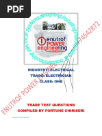 Trade Test Questions-1 | PDF | Electric Motor | Engines
