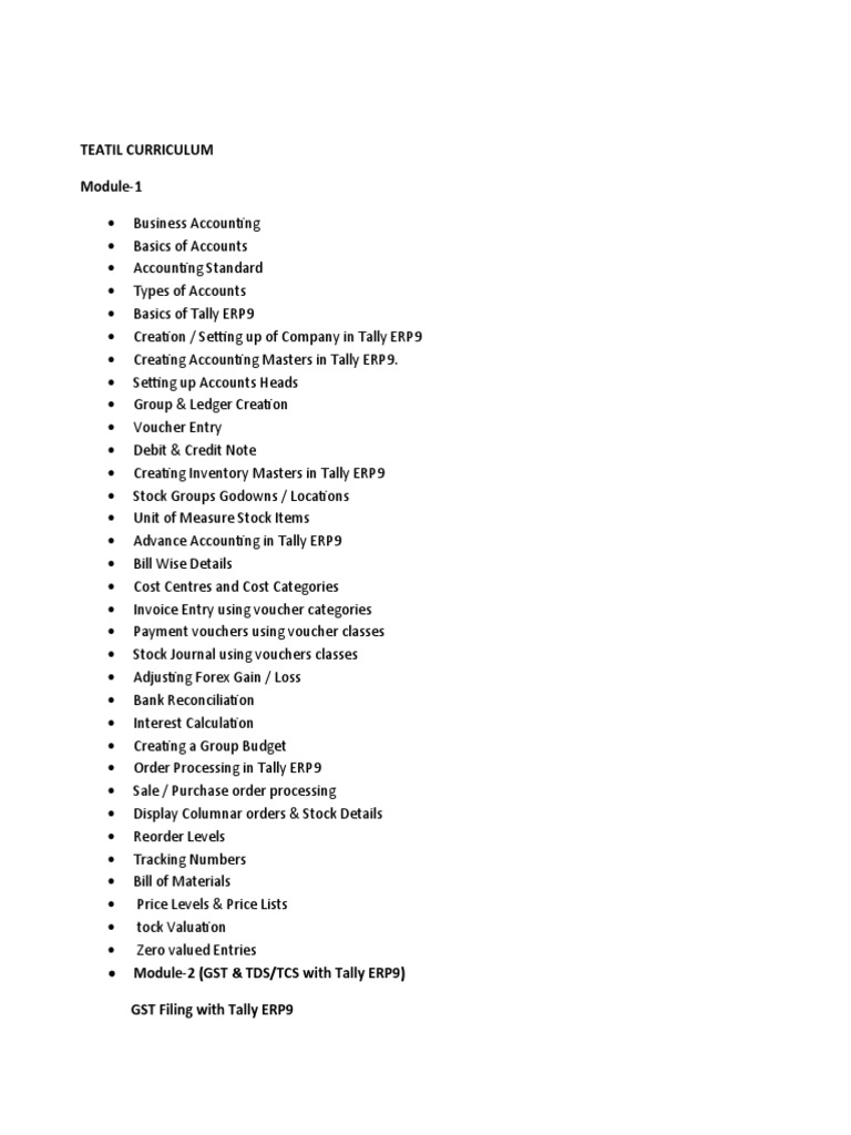Accounts and Finance Module - Complete - 12 Months | PDF | Payroll ...