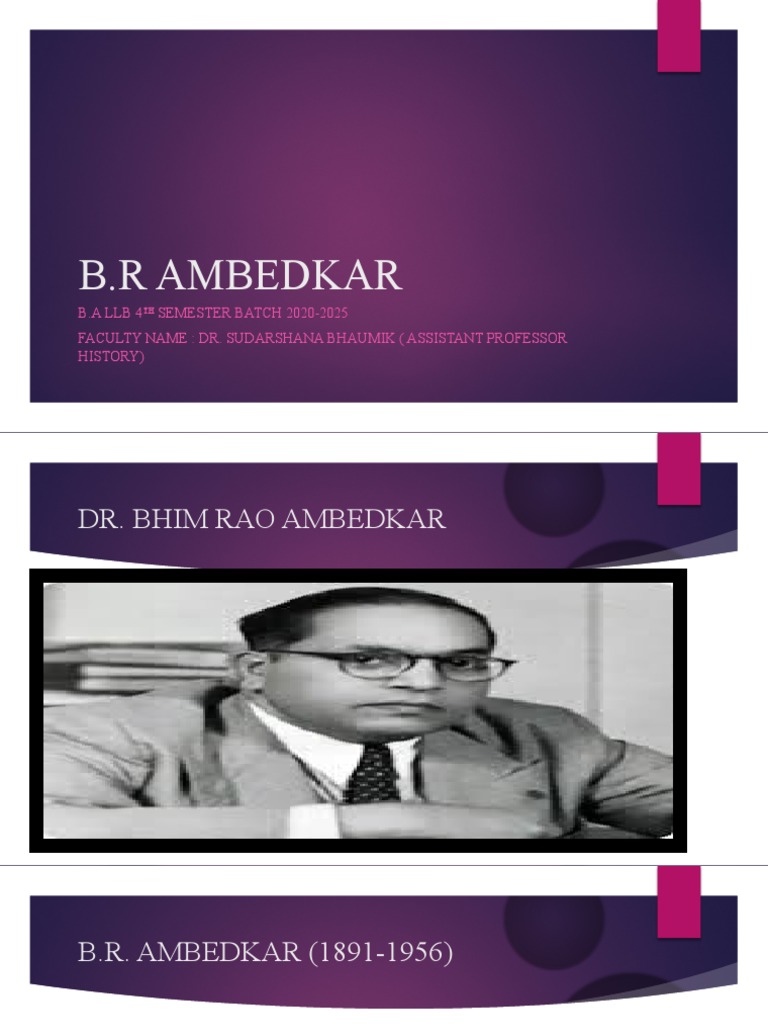 Ambedkar Ppt. 1 | PDF | Dalit | Mahatma Gandhi