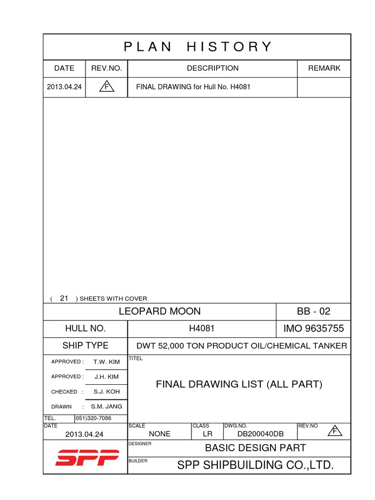 Bb-02.final Drawing List | PDF | Hull (Watercraft) | Radio