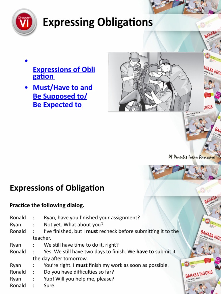 Materi KD 3.30 - Expressing Obligation | PDF