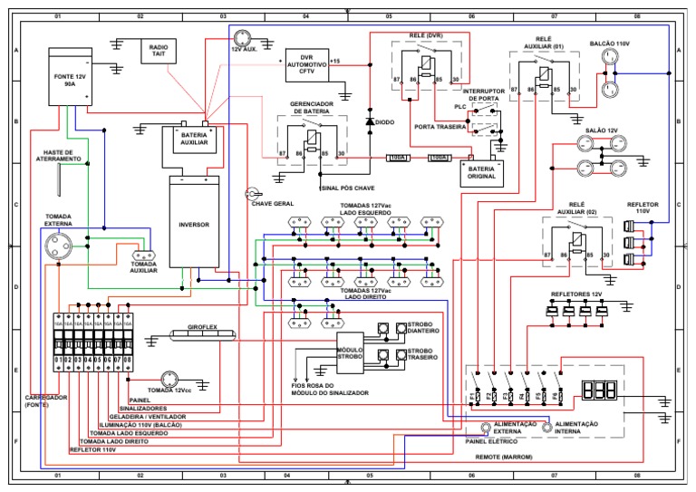 Base Movel Circuito Elétrico Rev 02 | PDF | Engenharia Elétrica | Eletricidade
