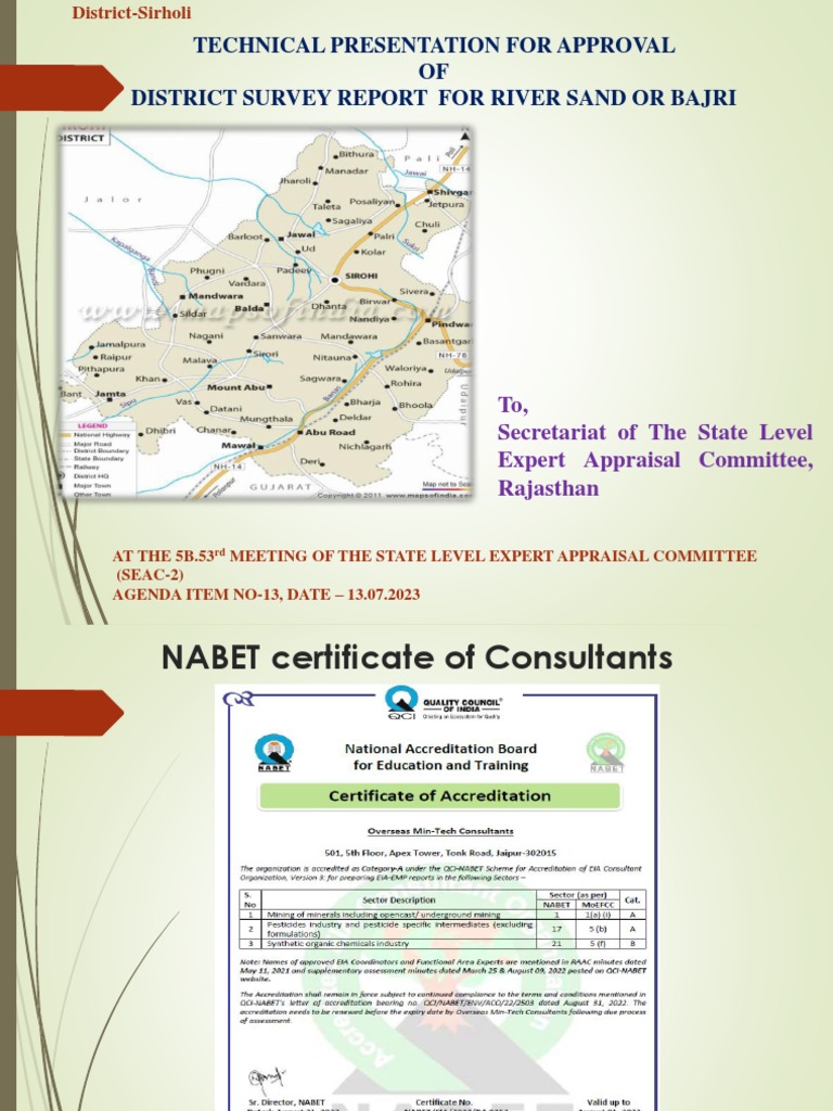 Sirohi District PPT. DSR | PDF | Sediment | Geology