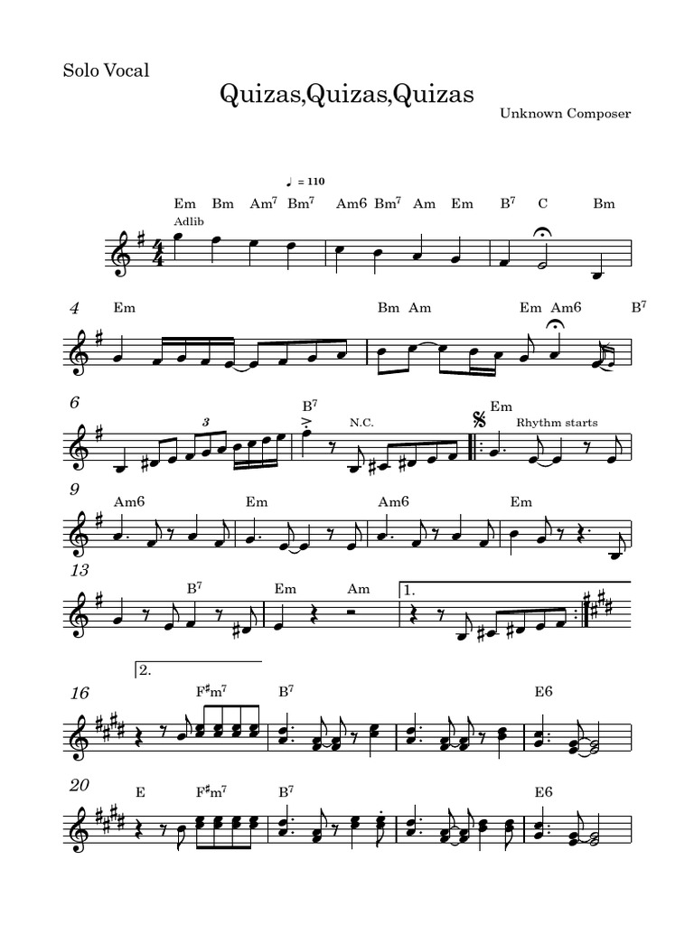 Quizas, Quizas, Quizas | PDF
