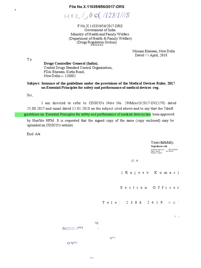 Guidelines on Essential Principles for Medical Devices | PDF