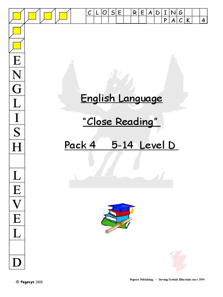 English Close Reading Pack 4 D | PDF | Fat | Tony Blair