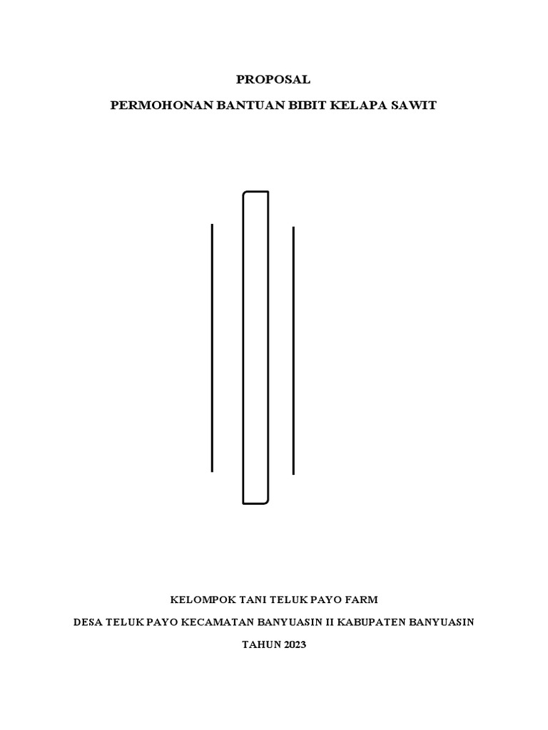 Proposal Bibit Sawit | PDF