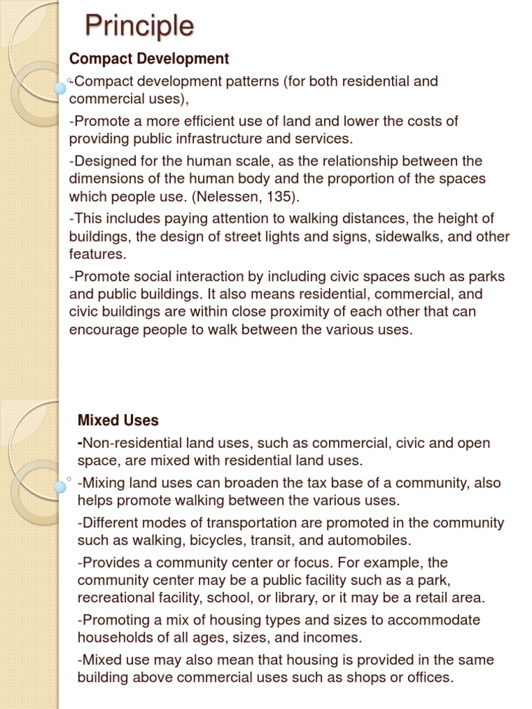 Principle | PDF | Mixed Use Development | Street