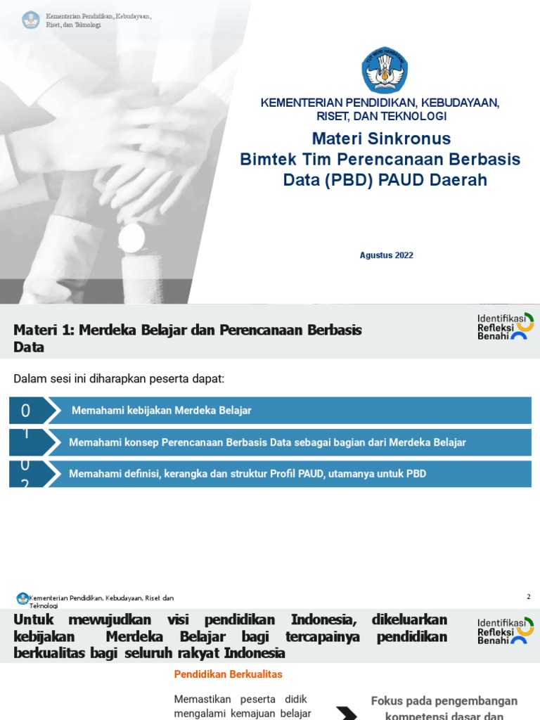 Materi - Merdeka Belajar, PBD Dan Rapor Pendidikan | PDF