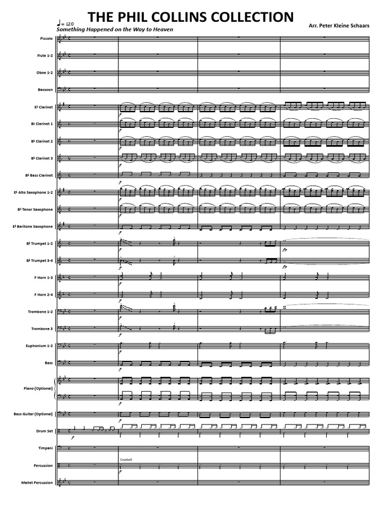 The Phil Collins Collection - Score - Arr. Peter Kleine Schaars | PDF