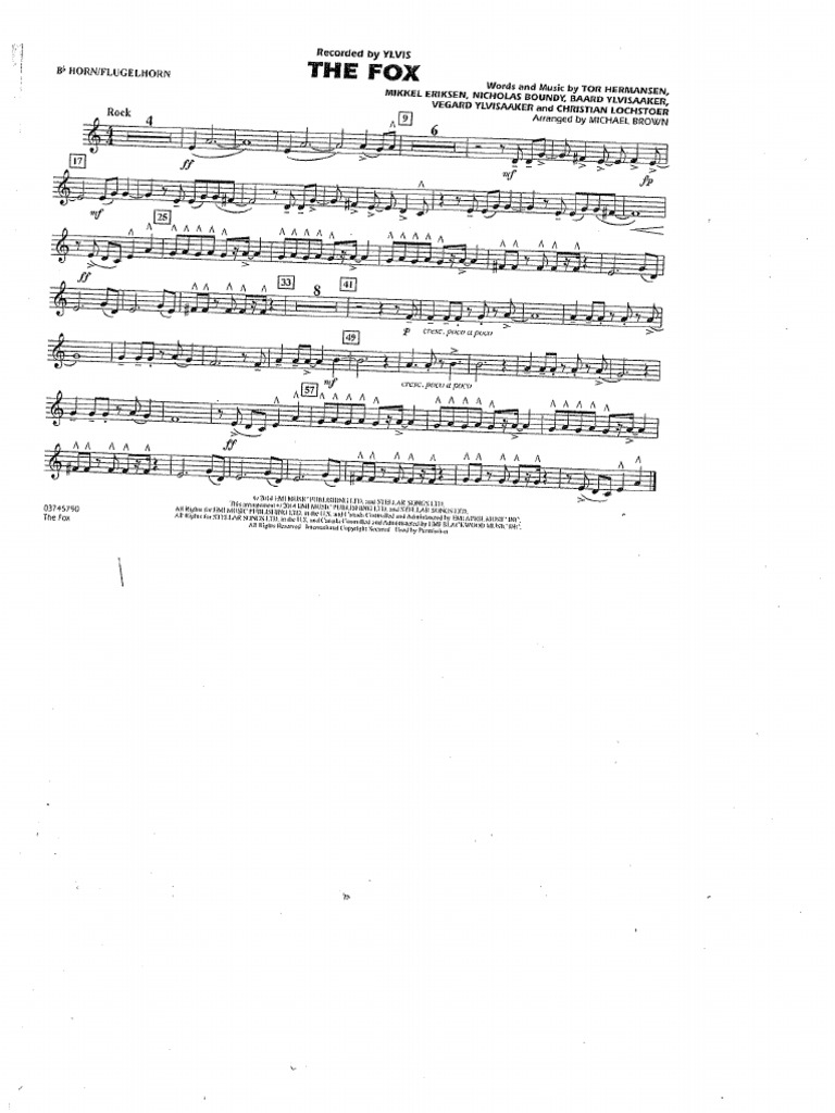 The Fox - PDF Bombardino | PDF