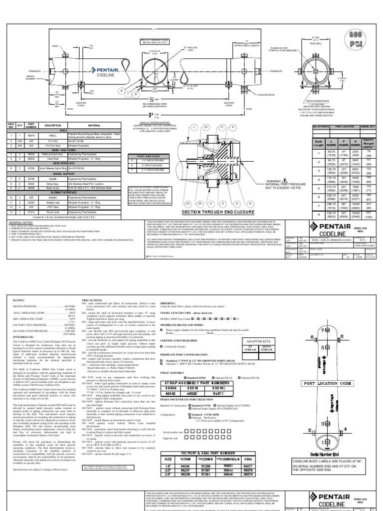 Codeline Drawing 80S60 Non Coded | PDF