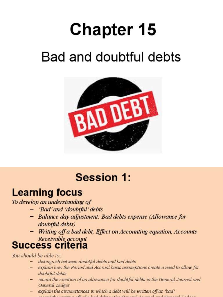 Understanding Bad and Doubtful Debts | PDF