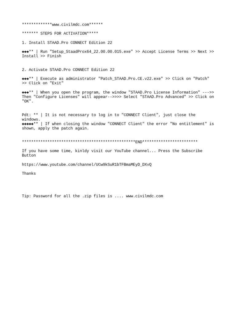 Steps For Activation Pdf