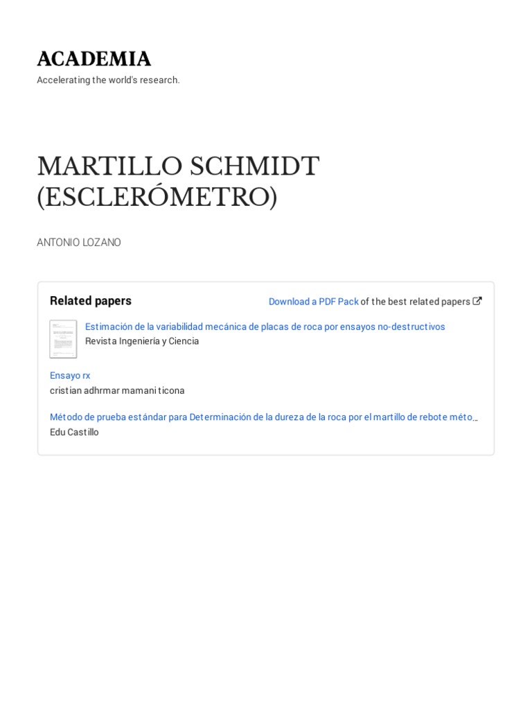El - Martillo - de - Schmidt With Cover Page v2 | PDF | Martillo | Rocas