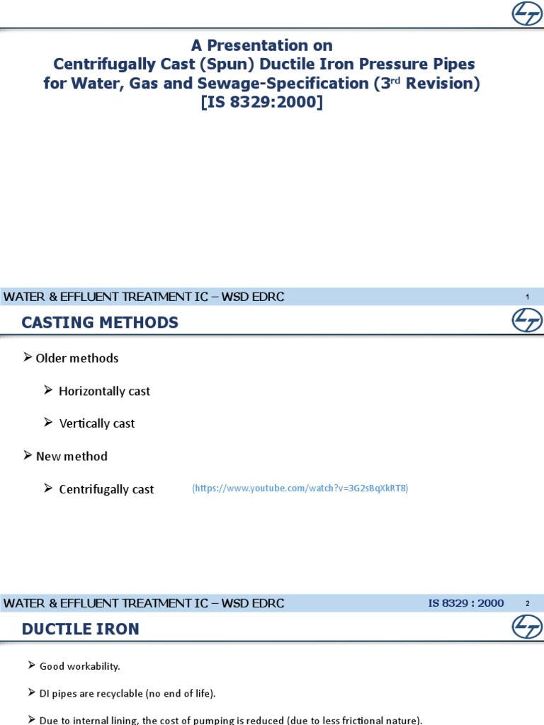 Is 8329 - PPT | PDF | Pipe (Fluid Conveyance) | Screw