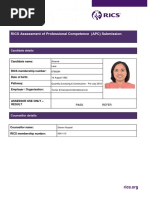Rics CV Apc Template | PDF | Expert | Valuation (Finance)