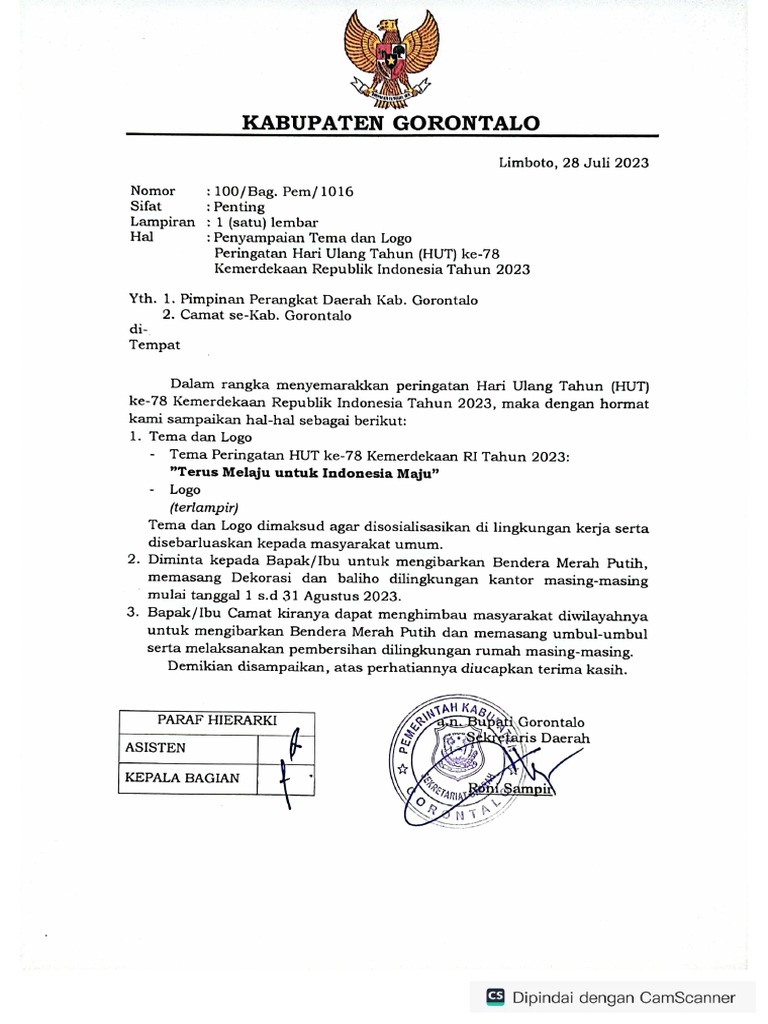 Tema Dan Logo Hut Kemerdekaan Ri | PDF