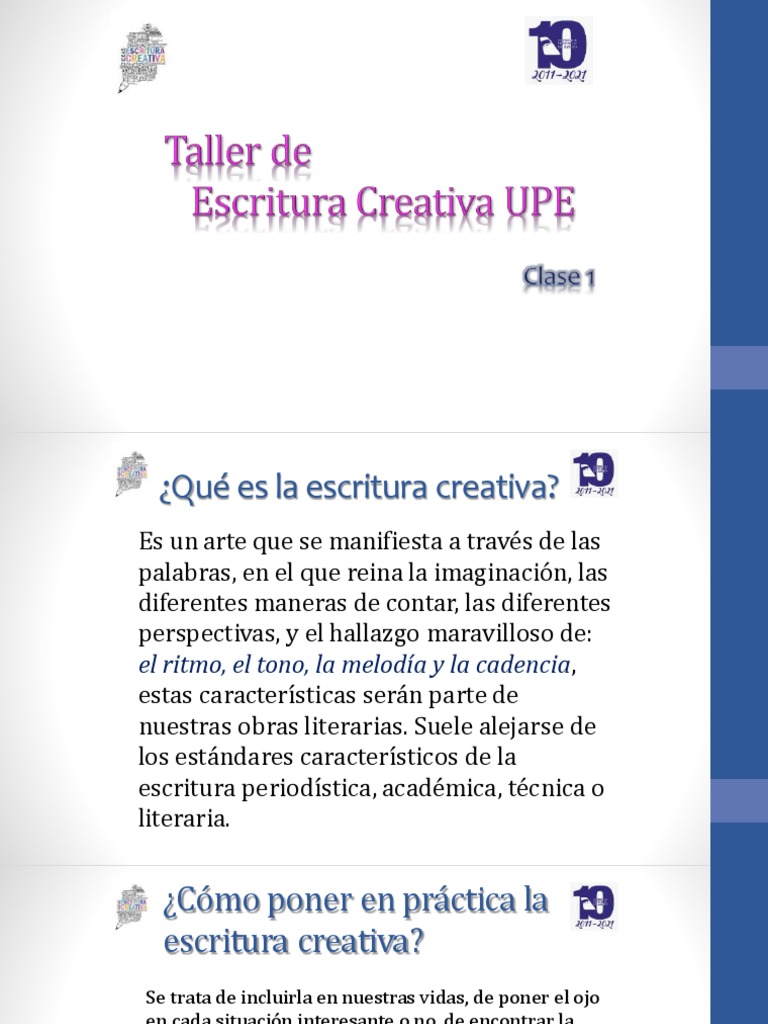 Ejercicios de Escritura Creativa | PDF