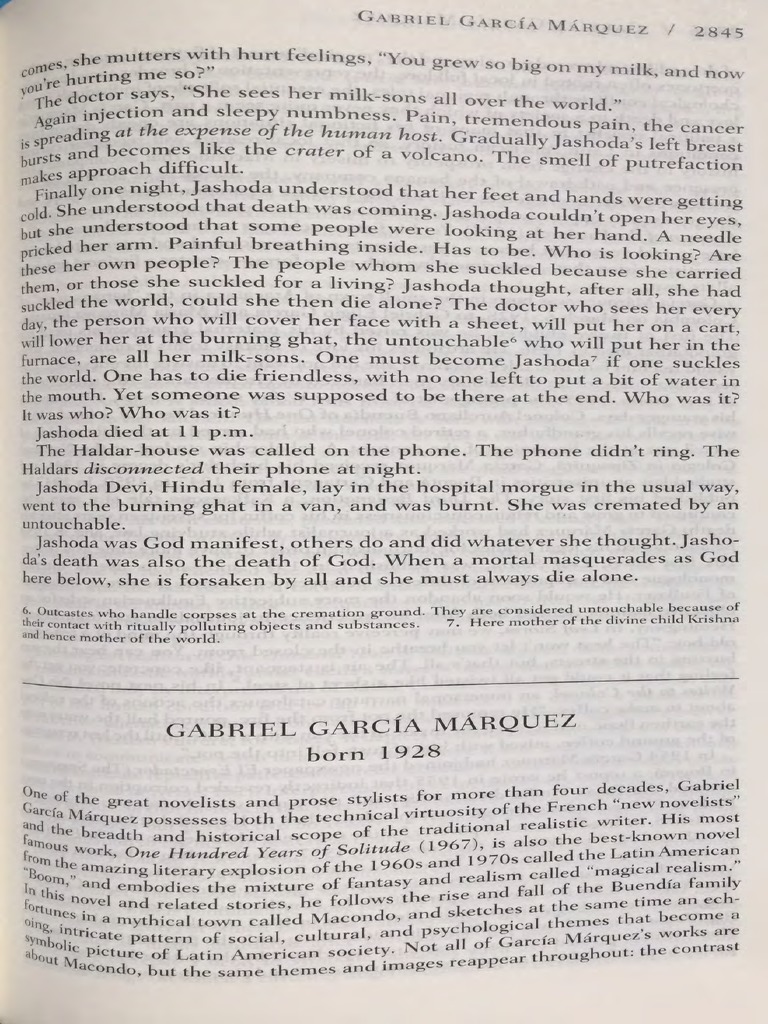 Márquez. 'Death Constant Beyond Love' | PDF