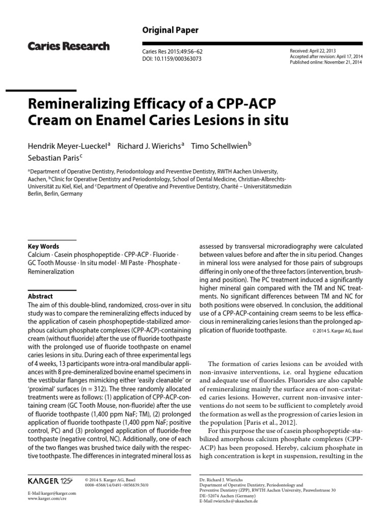 Remin Effect CPP Acp | PDF