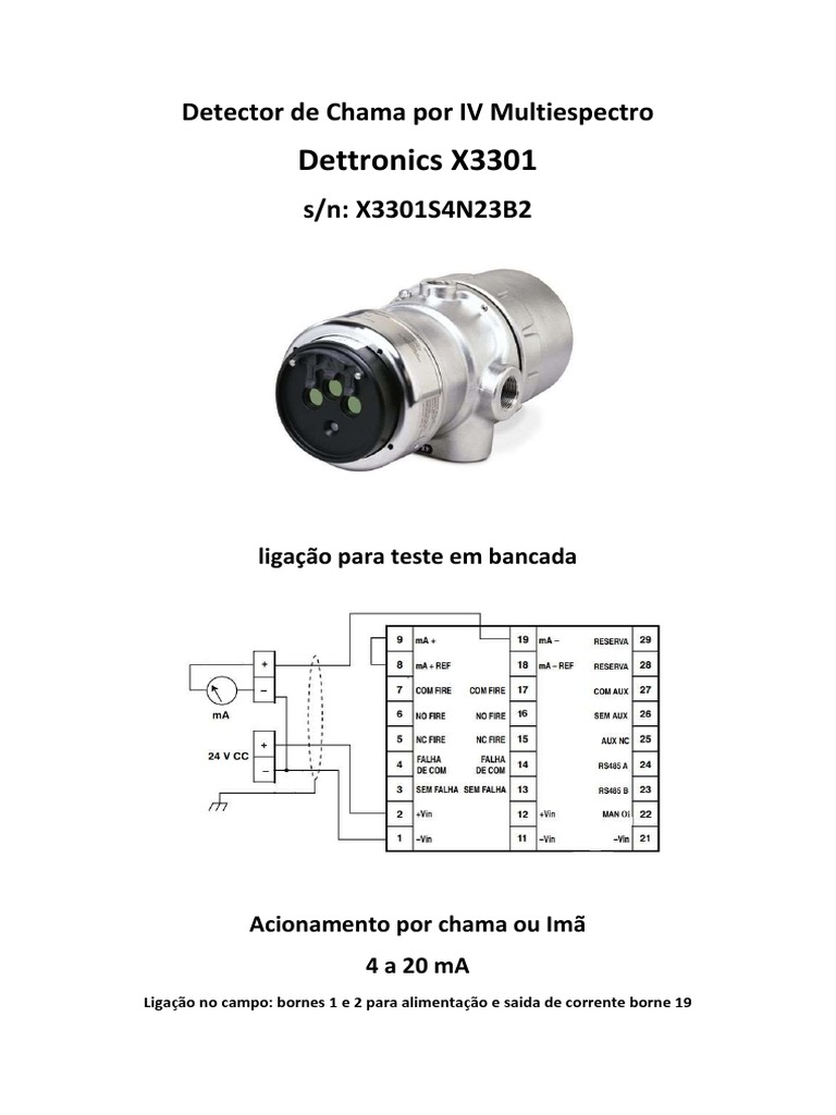 Dettronics X3301 - Teste em Bancada 4 A 20 Ma | PDF