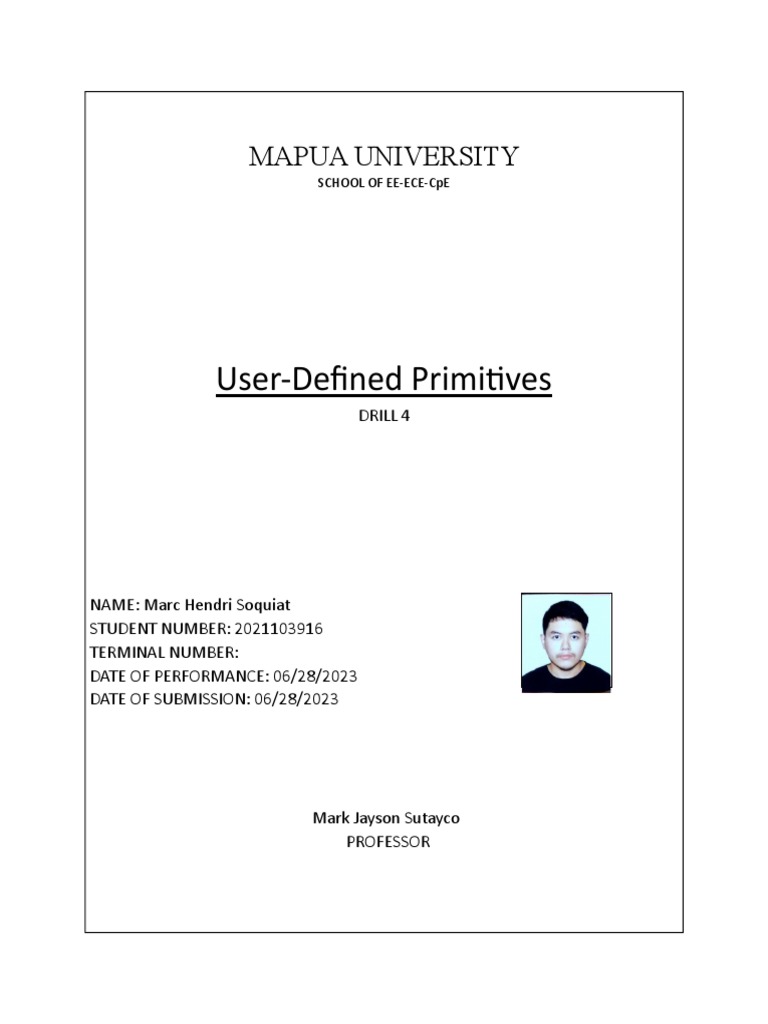 Drill 4 Soquiat Marc Hendri | PDF | Computer Program | Programming