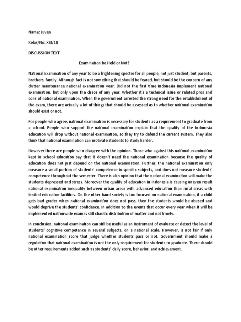 Discussion Text | PDF | Argument | Verb